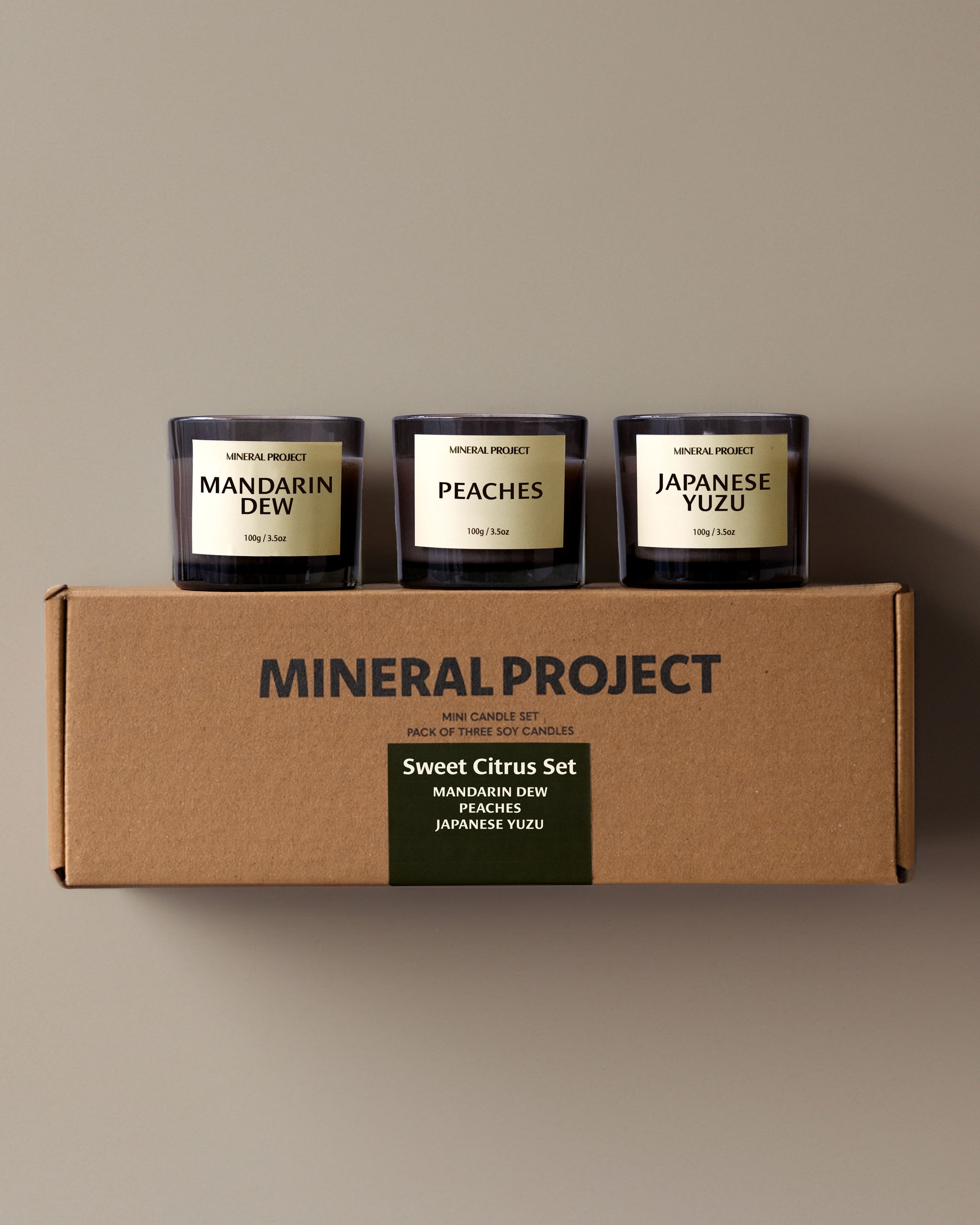 Sweet Citrus Mini Candle Set by Mineral Project